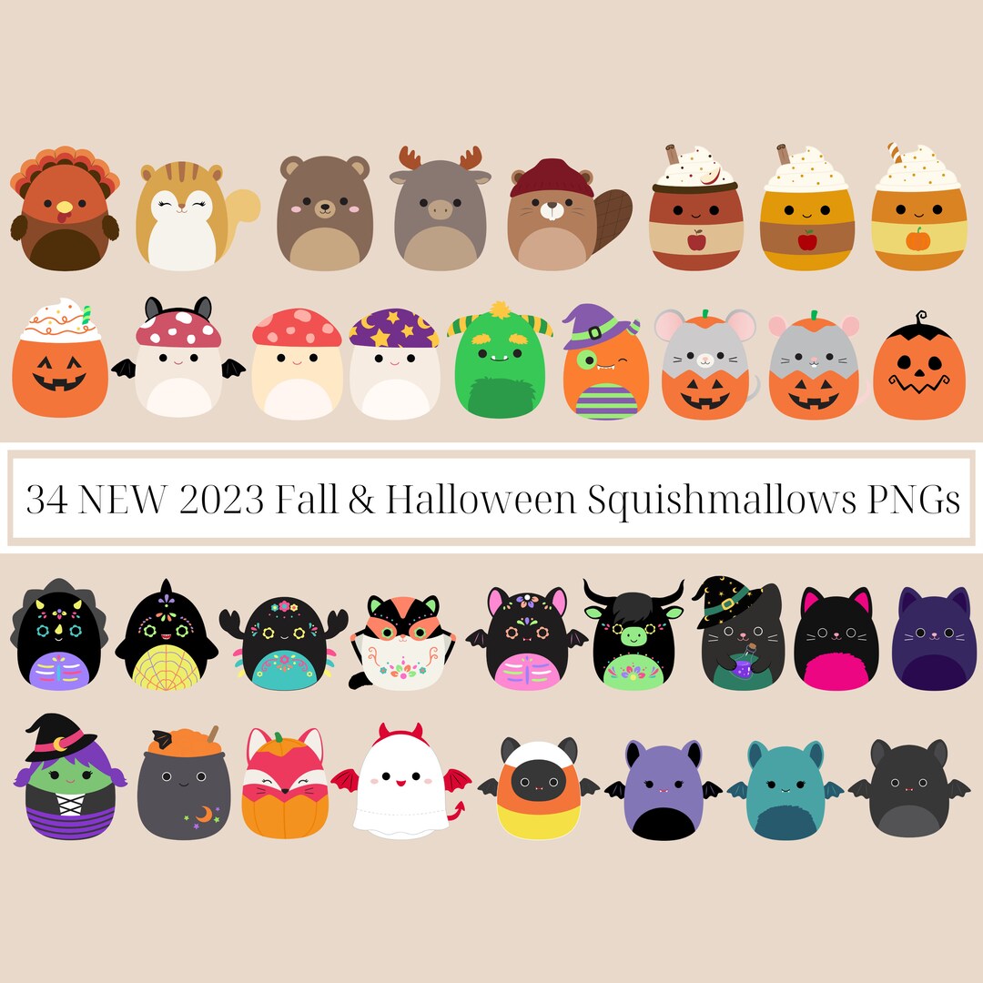 34 NEW 2023 Fall/halloween Squishmallows PNG Clipart Images With ...