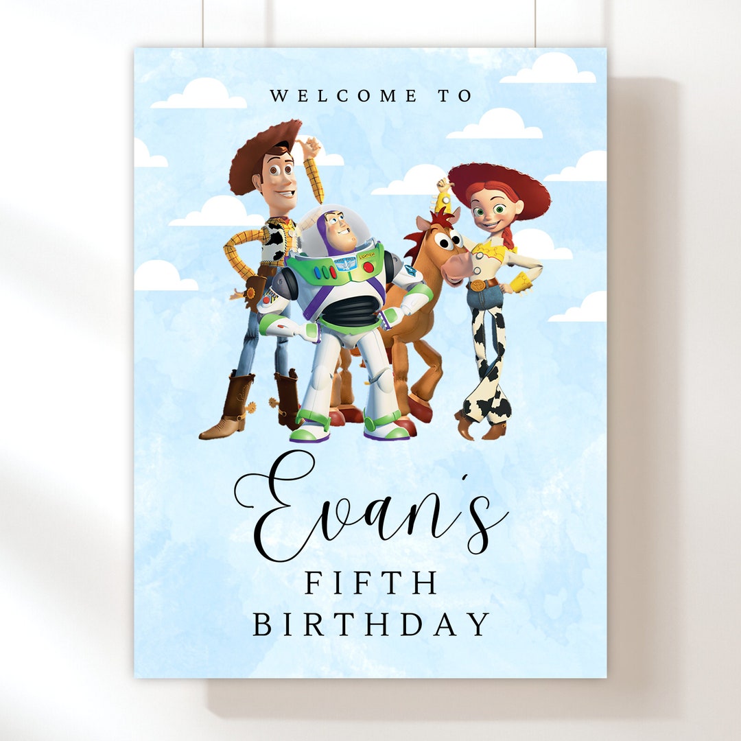 Customizable Toy Story Birthday Party Welcome Sign, Digital Download ...