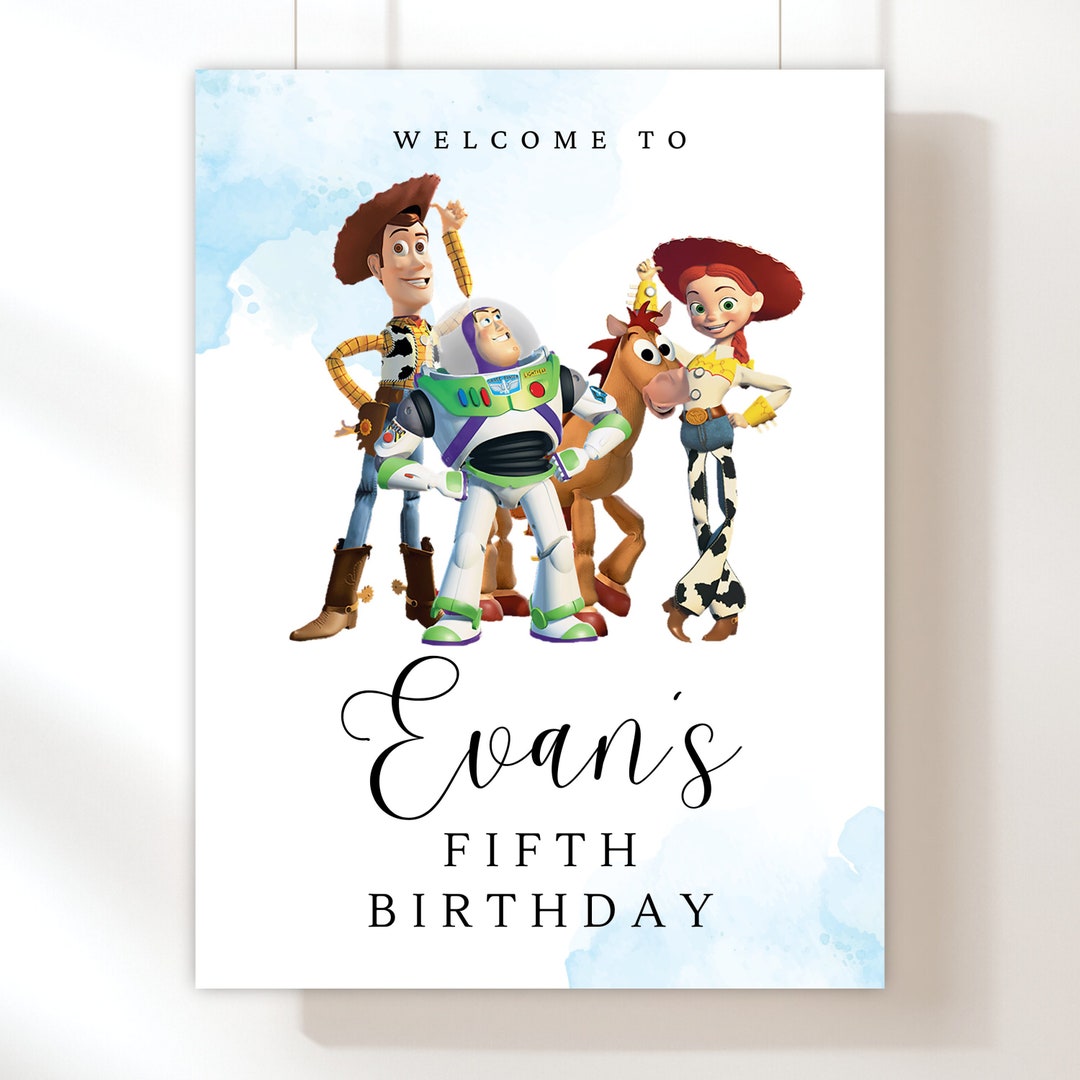 Customizable Toy Story Birthday Party Welcome Sign, Digital Download ...