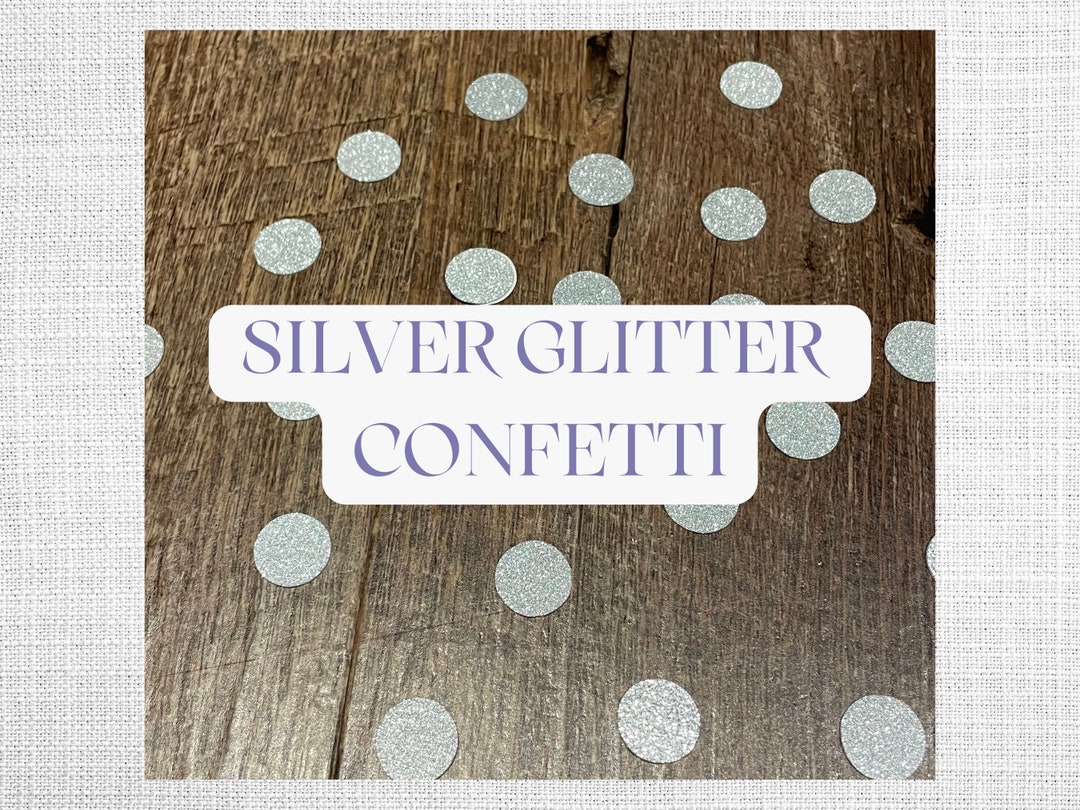 Silver Glitter Confetti | Bachelorette Party Confetti | Bridal Shower ...