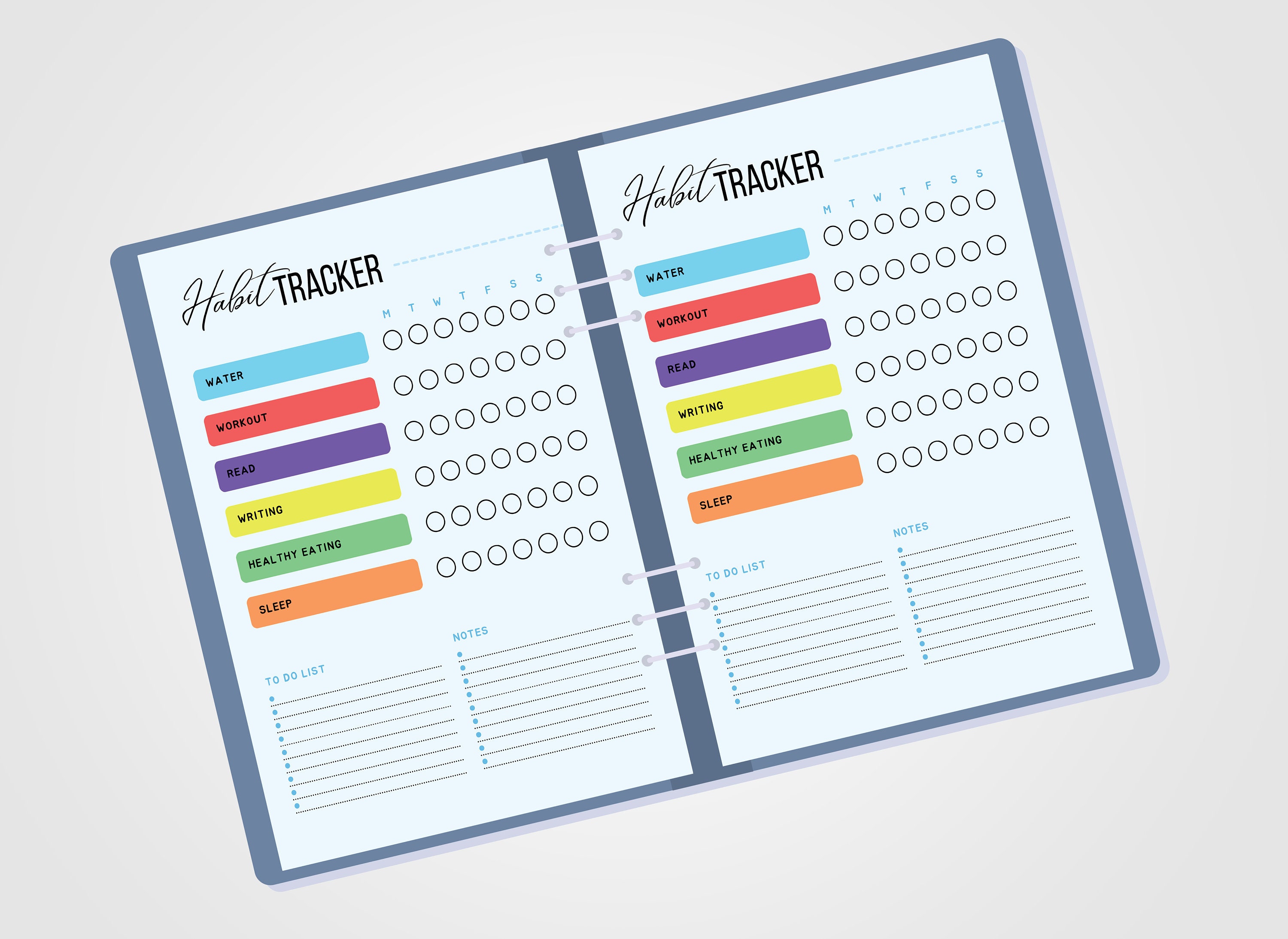 Printable Habit Tracker/planner, Daily Habit Tracker/planner, Habit ...