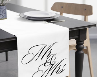 Mr and Mrs Table Runner - Etsy