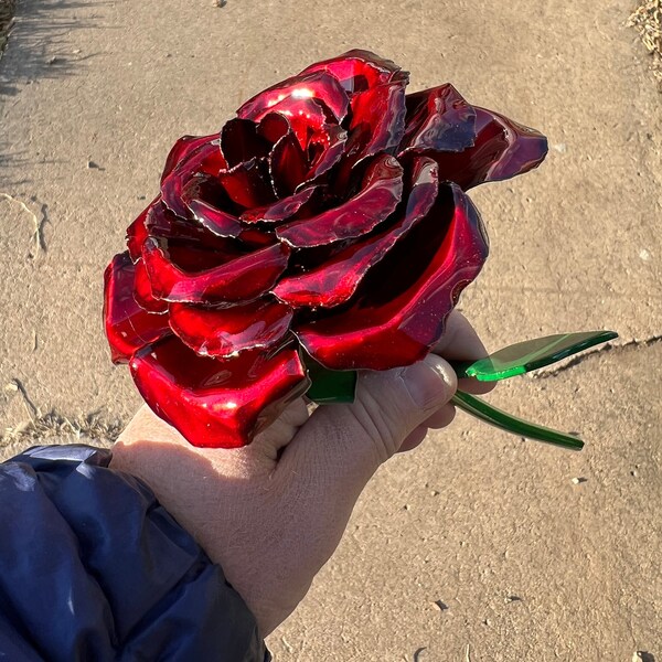 Metal Roses - Etsy