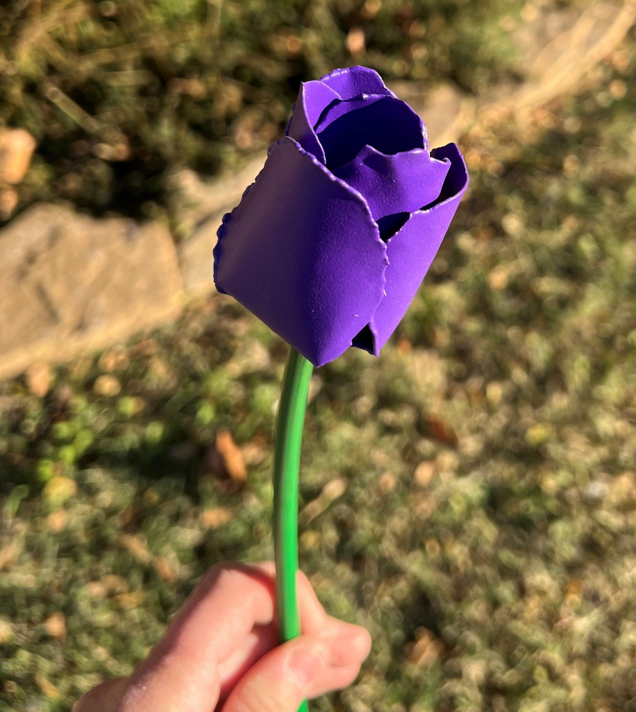 Handmade Metal Tulip Powder Coated - Etsy