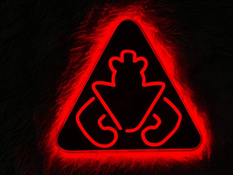 FNAF Security Breach Warning Sign Neon Like LED Light - Etsy Australia