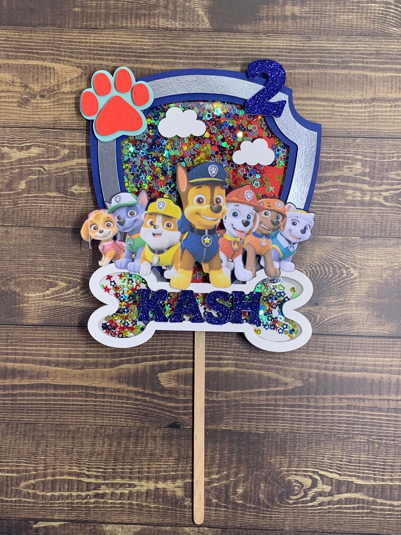 Paw Patrol Cake Topper Paw Patrol Birthday - Etsy