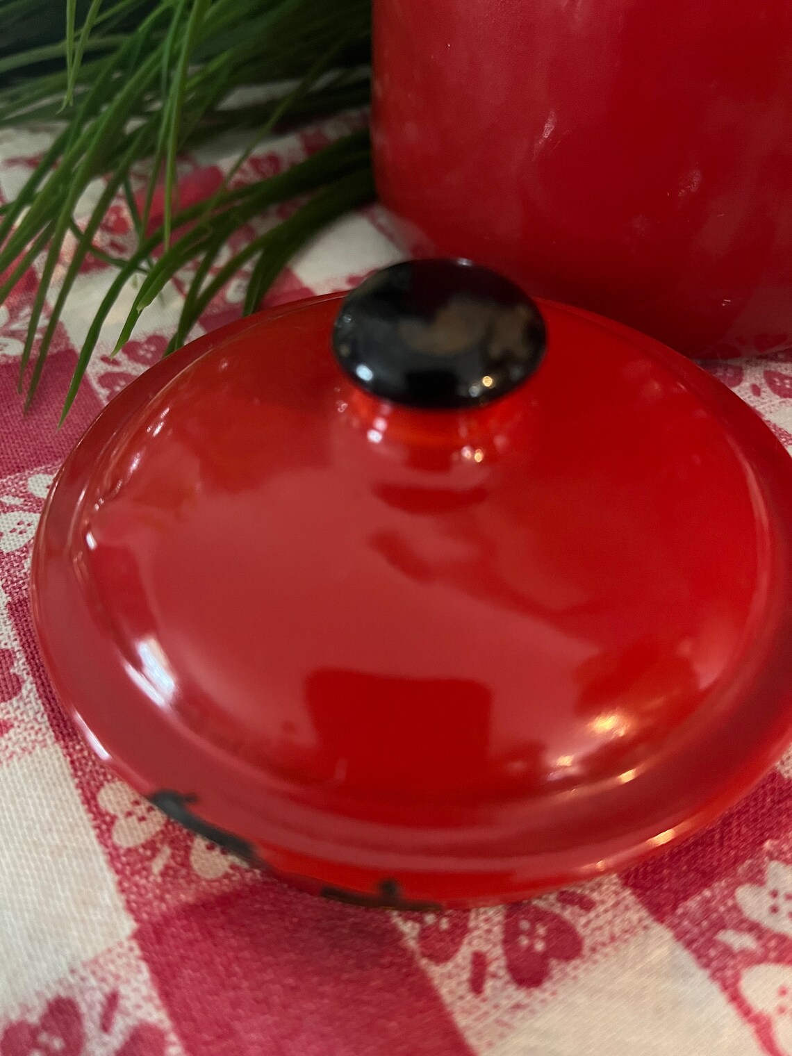 Vintage Ridge Ware Red and Black Enamel Coffee Pot - Etsy