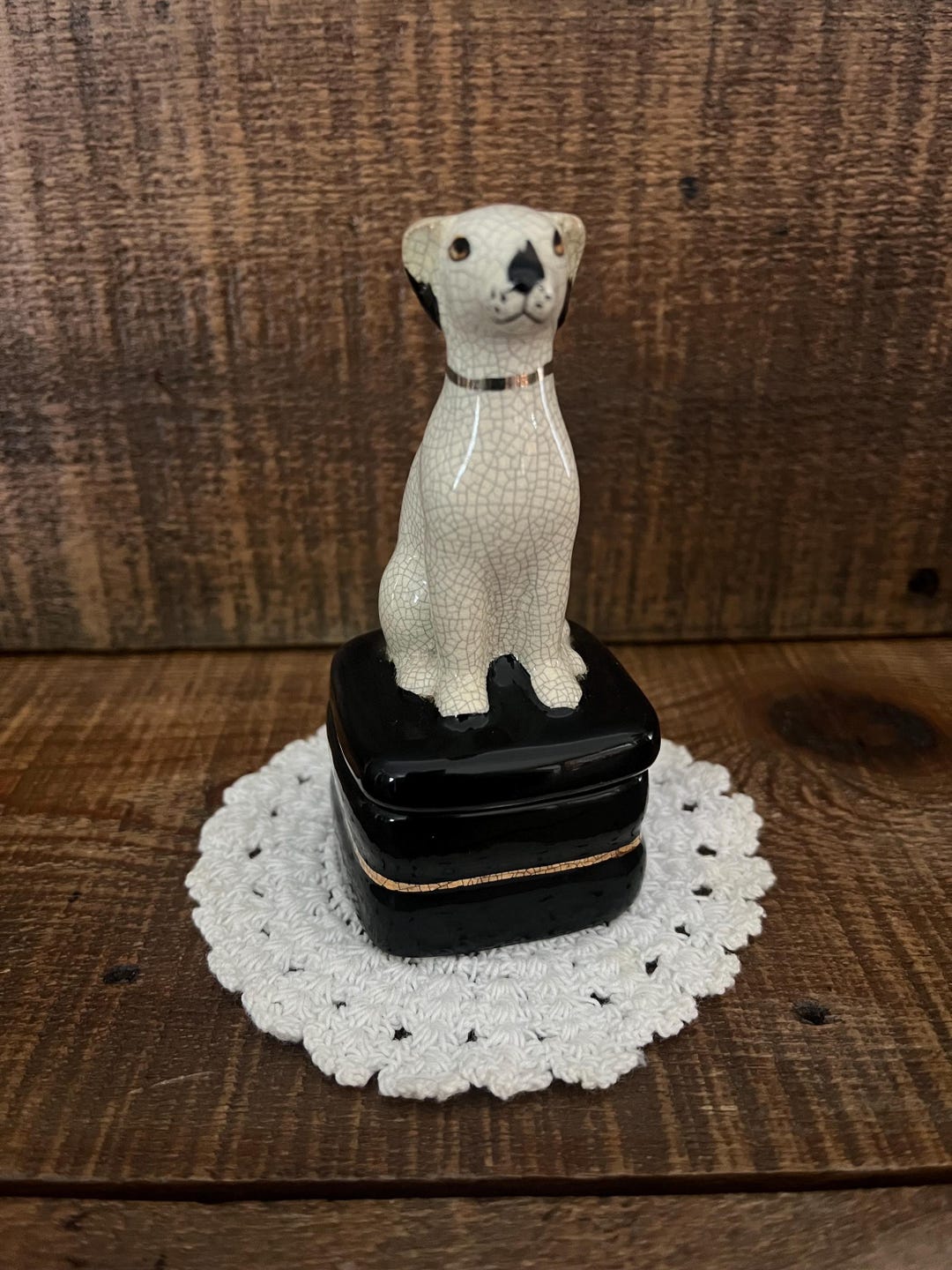 Vintage Takahashi San Francisco Dog Trinket Box MCM - Etsy
