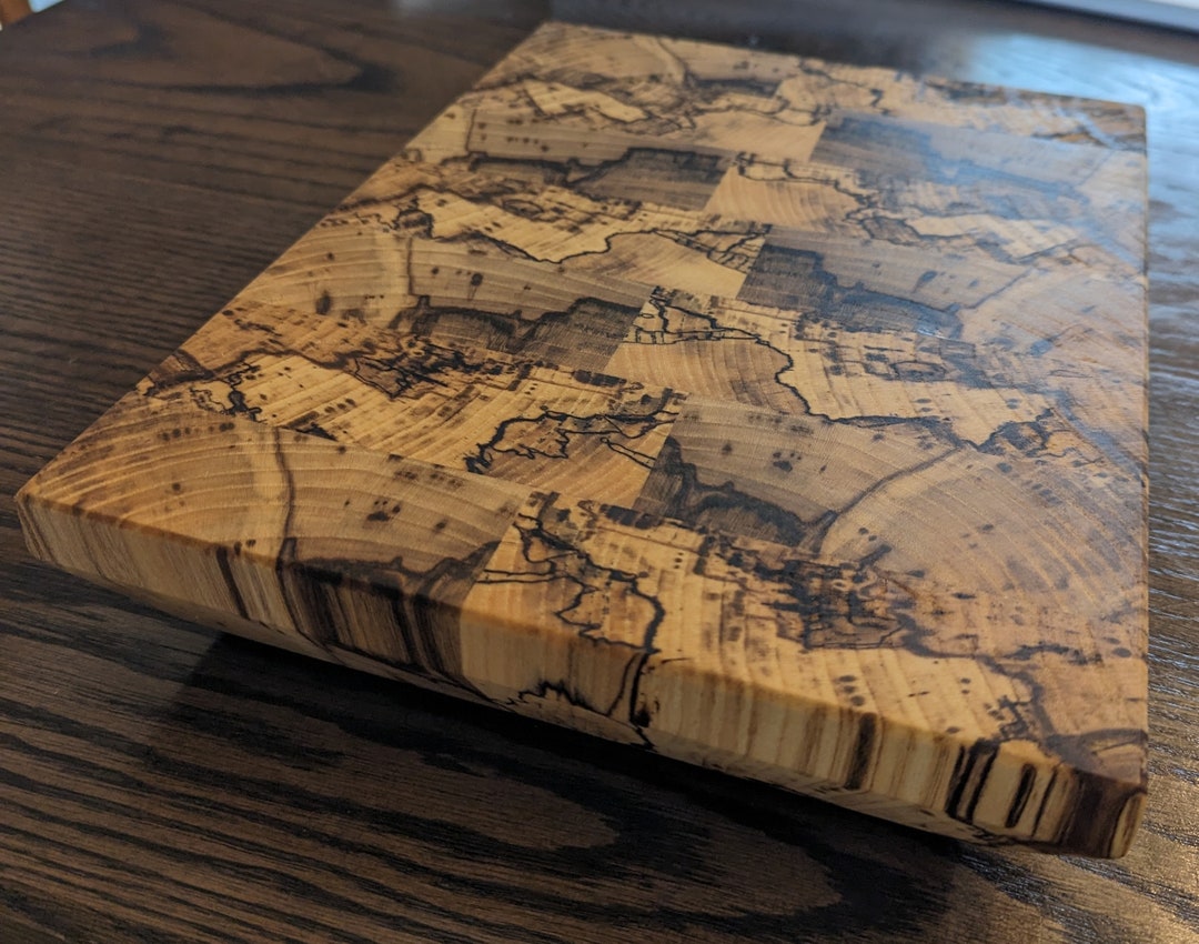 Spalted Maple End Grain Cutting Board 12x9x2 - Etsy