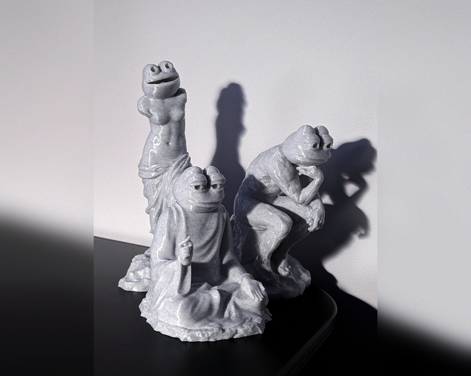 The Awakened Pepe Statue - Etsy