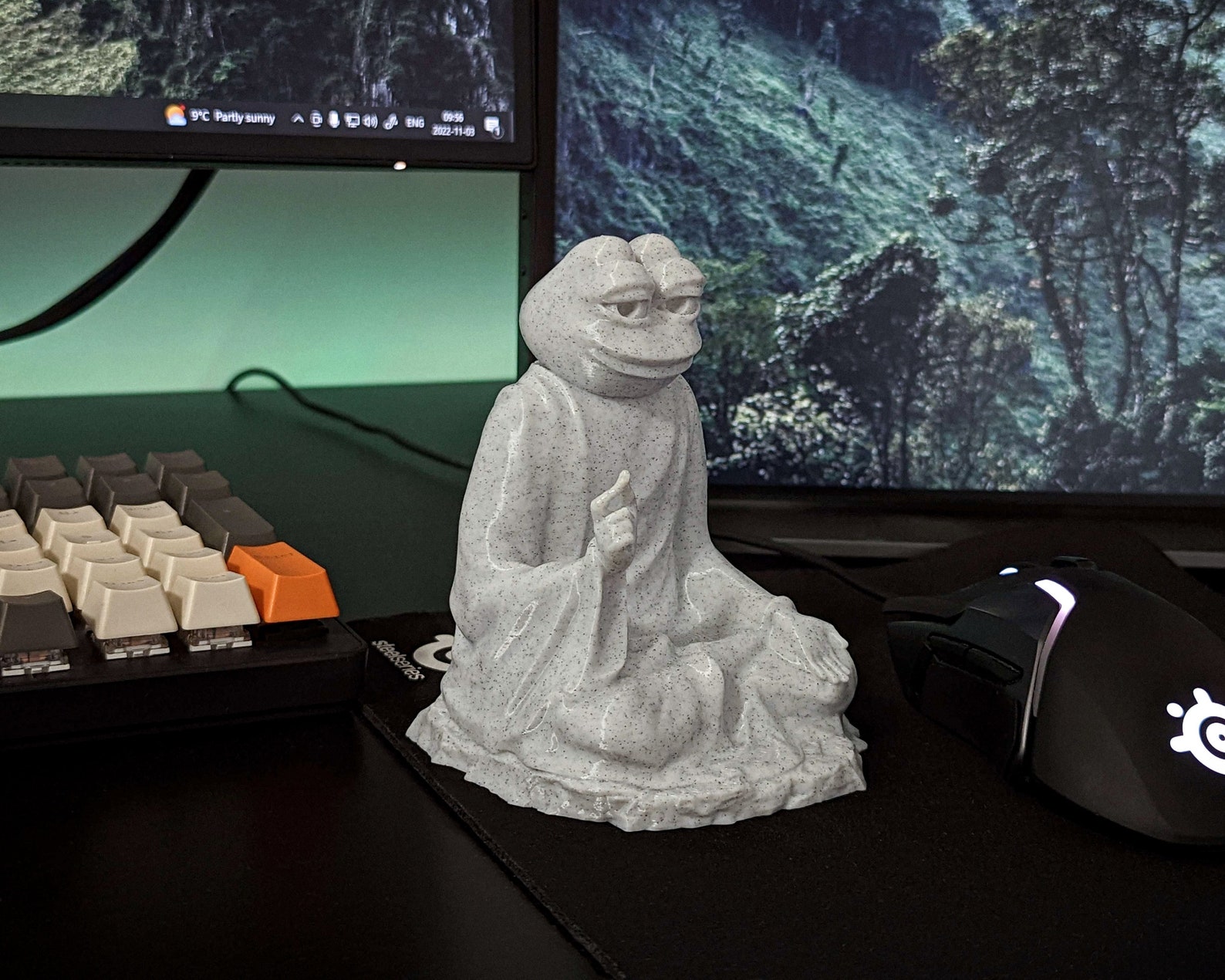 The Awakened Pepe Statue - Etsy