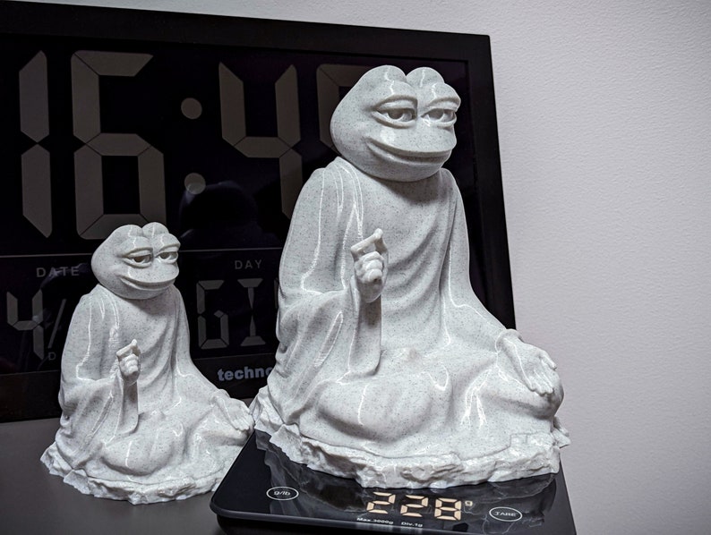 The Awakened Pepe Statue - Etsy