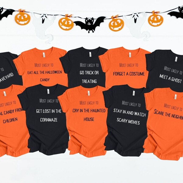 Group Halloween Shirts - Etsy