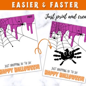Halloween Handprint Art, Handprint Craft for Kids, DIY Handprint Art ...