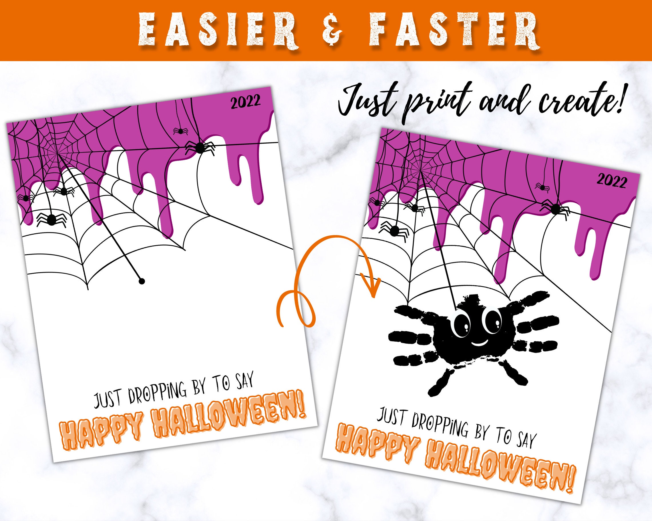 Halloween Handprint Art, Handprint Craft for Kids, DIY Handprint Art ...