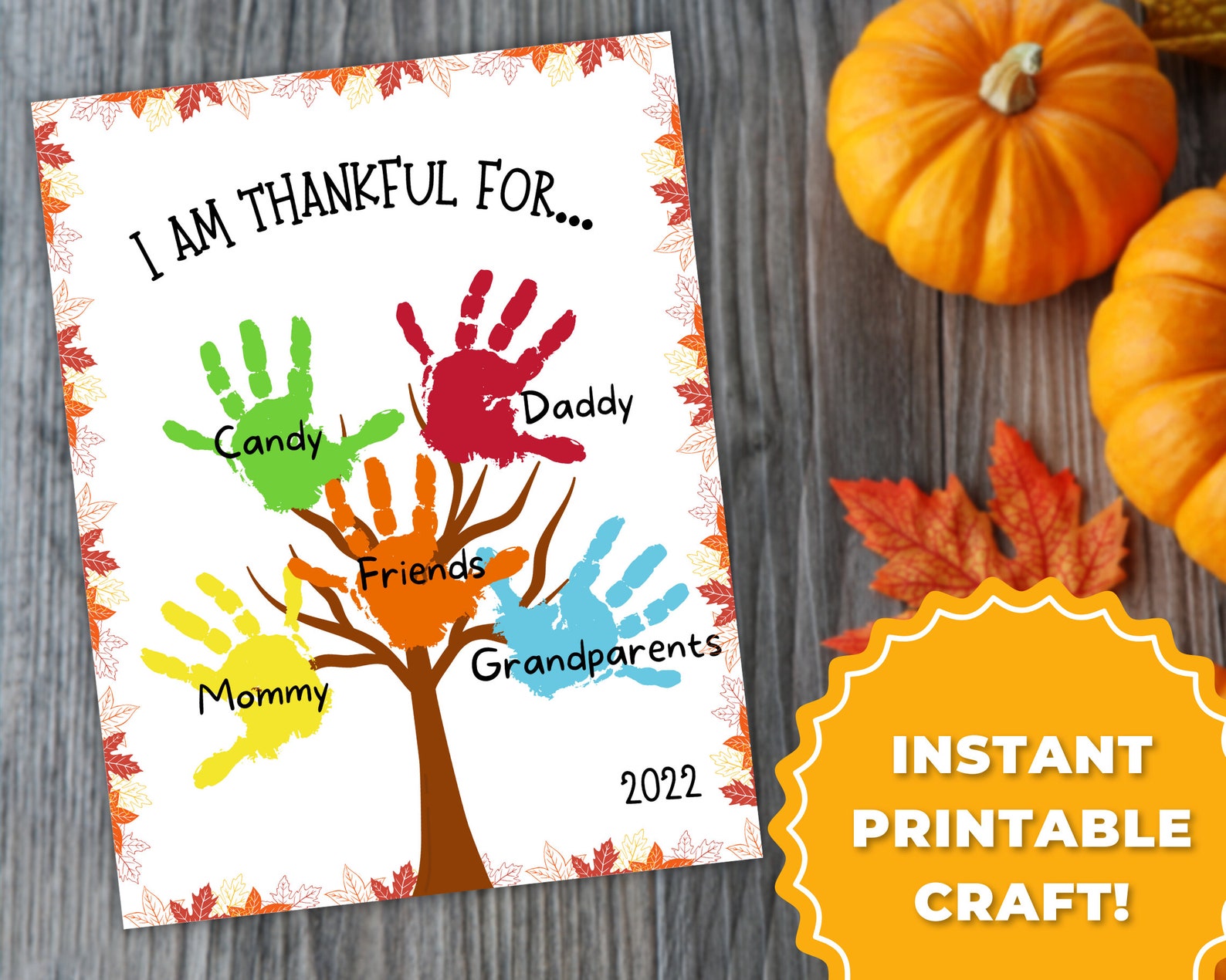 Thanksgiving Activities for Kids, Preschool Activity, Handprint Tree ...