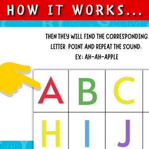 Alphabet Letter Sounds Activity, Preschool Beginning Alphabet Sounds ...