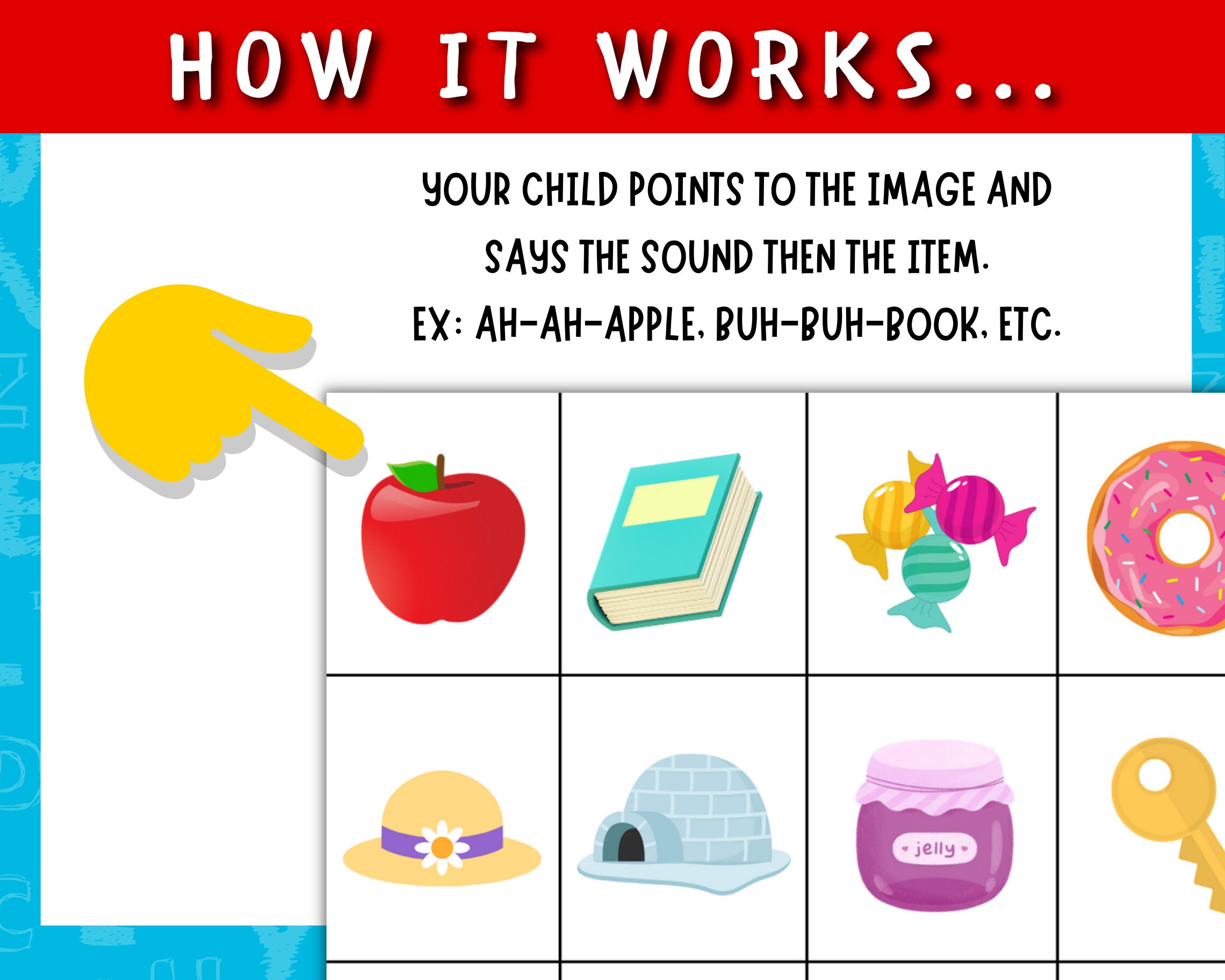 Alphabet Letter Sounds Activity, Preschool Beginning Alphabet Sounds ...