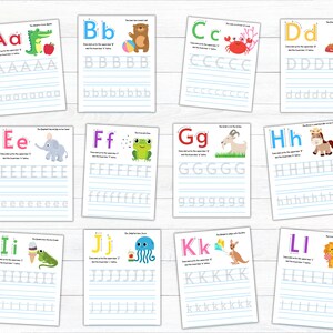 Letter Tracing Printable, Letter Tracing Template, Letter Tracing ...