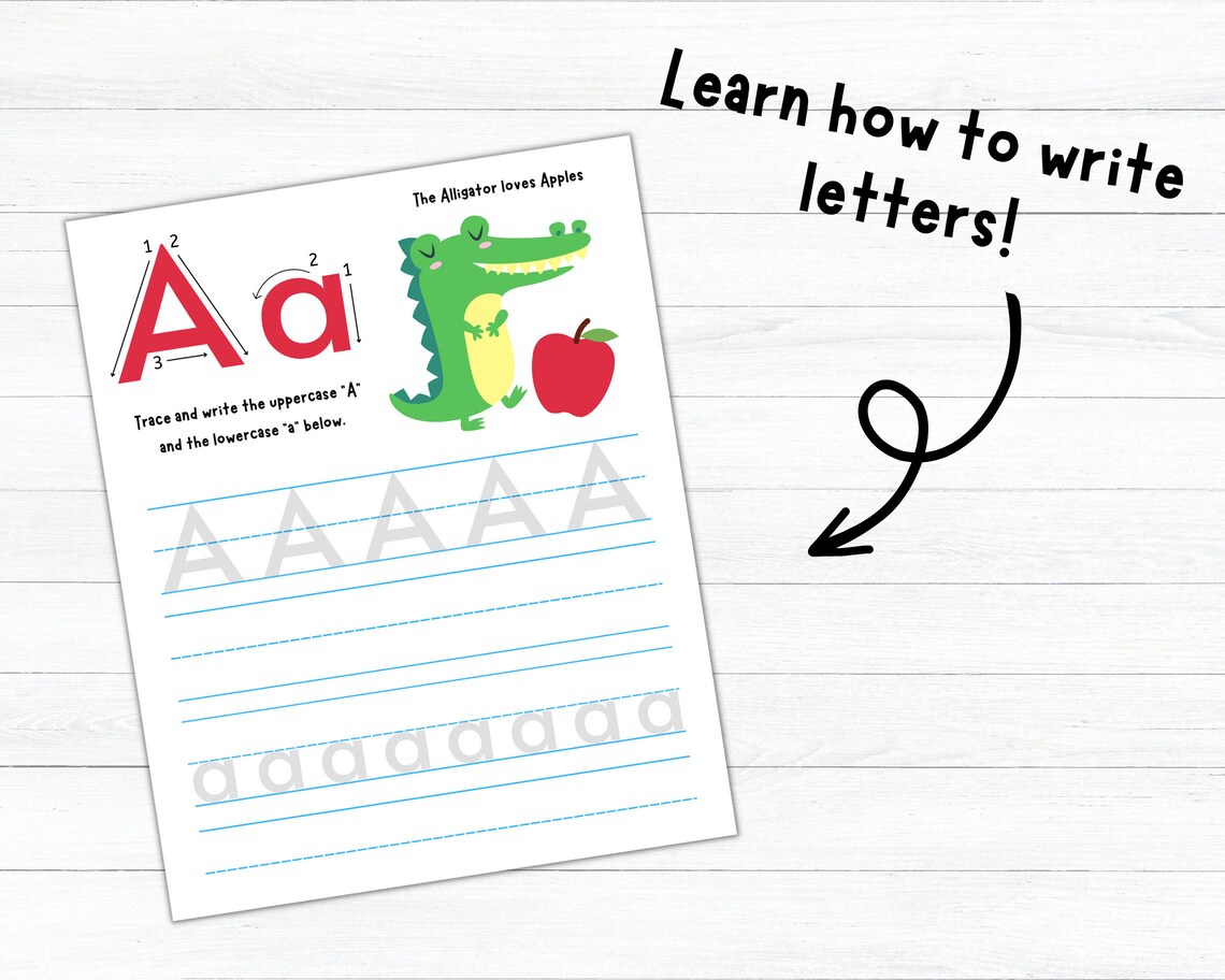 Letter Tracing Printable, Letter Tracing Template, Letter Tracing ...