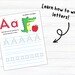 Letter Tracing Printable, Letter Tracing Template, Letter Tracing ...