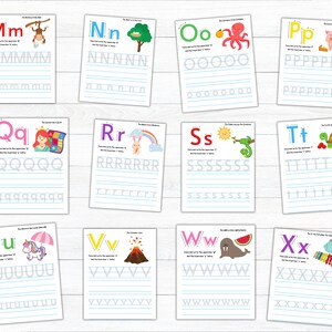 Letter Tracing Printable, Letter Tracing Template, Letter Tracing ...