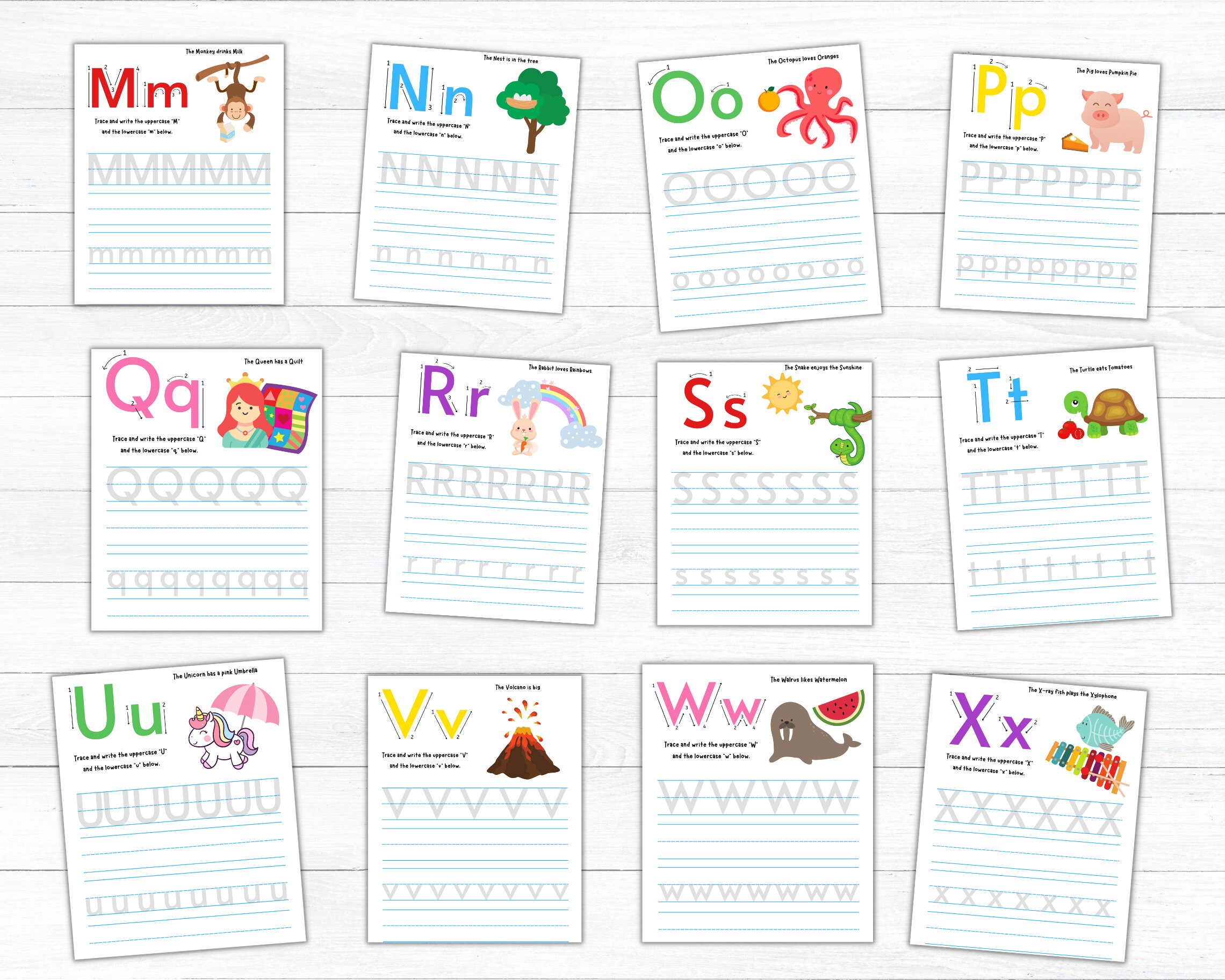 Letter Tracing Printable, Letter Tracing Template, Letter Tracing ...