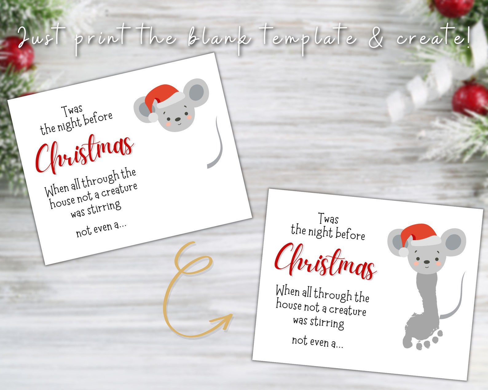 DIY Handprint Art, Christmas Poem, Christmas Craft for Kids, Toddler ...