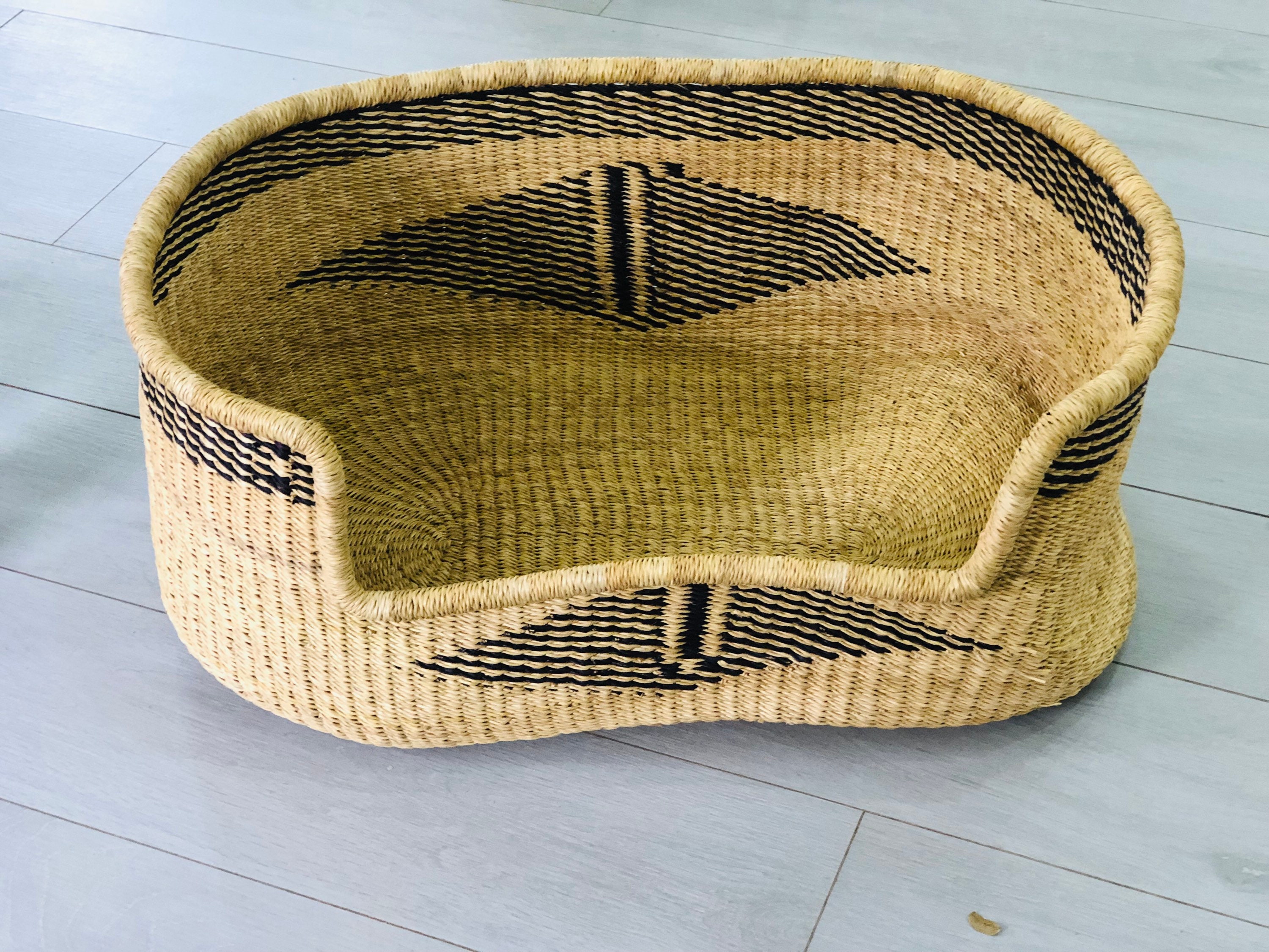 Handwoven Ghanaian Dog Bed, Dog Furniture, Custom Dog Bed, Extra Large ...