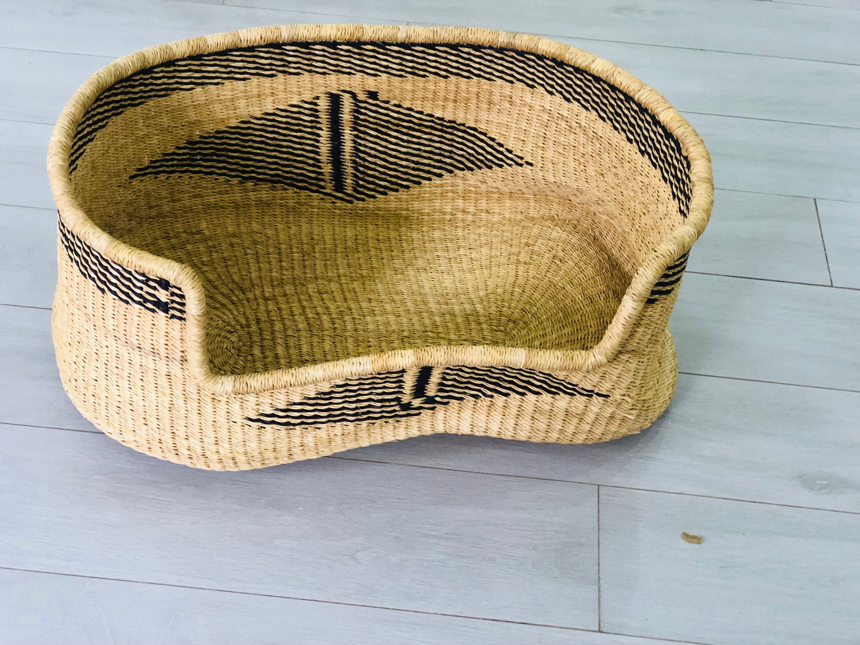 Handwoven Ghanaian Dog Bed, Dog Furniture, Custom Dog Bed, Extra Large ...