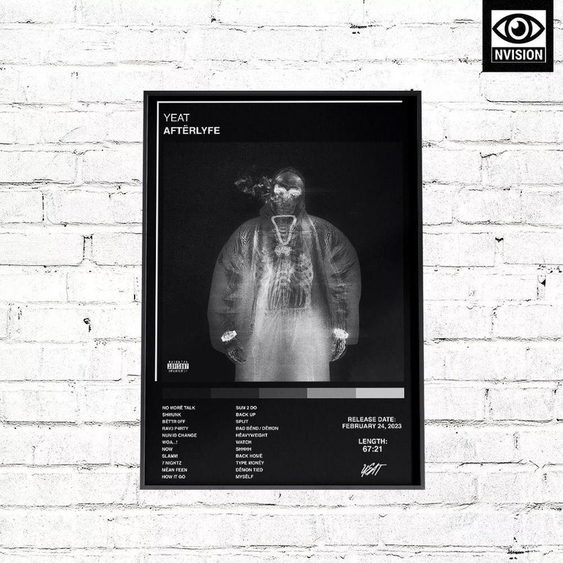 Yeat Afterlyfe Custom Album Cover Yeat Album Custom - Etsy