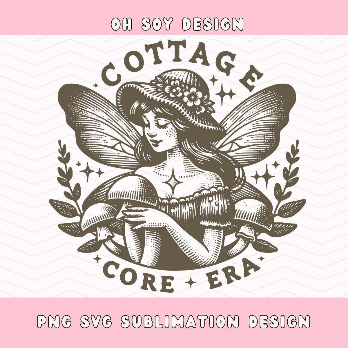 Cottage Core Era SVG PNG, Fairy Girl Svg Png, Cut File, Mushroom ...