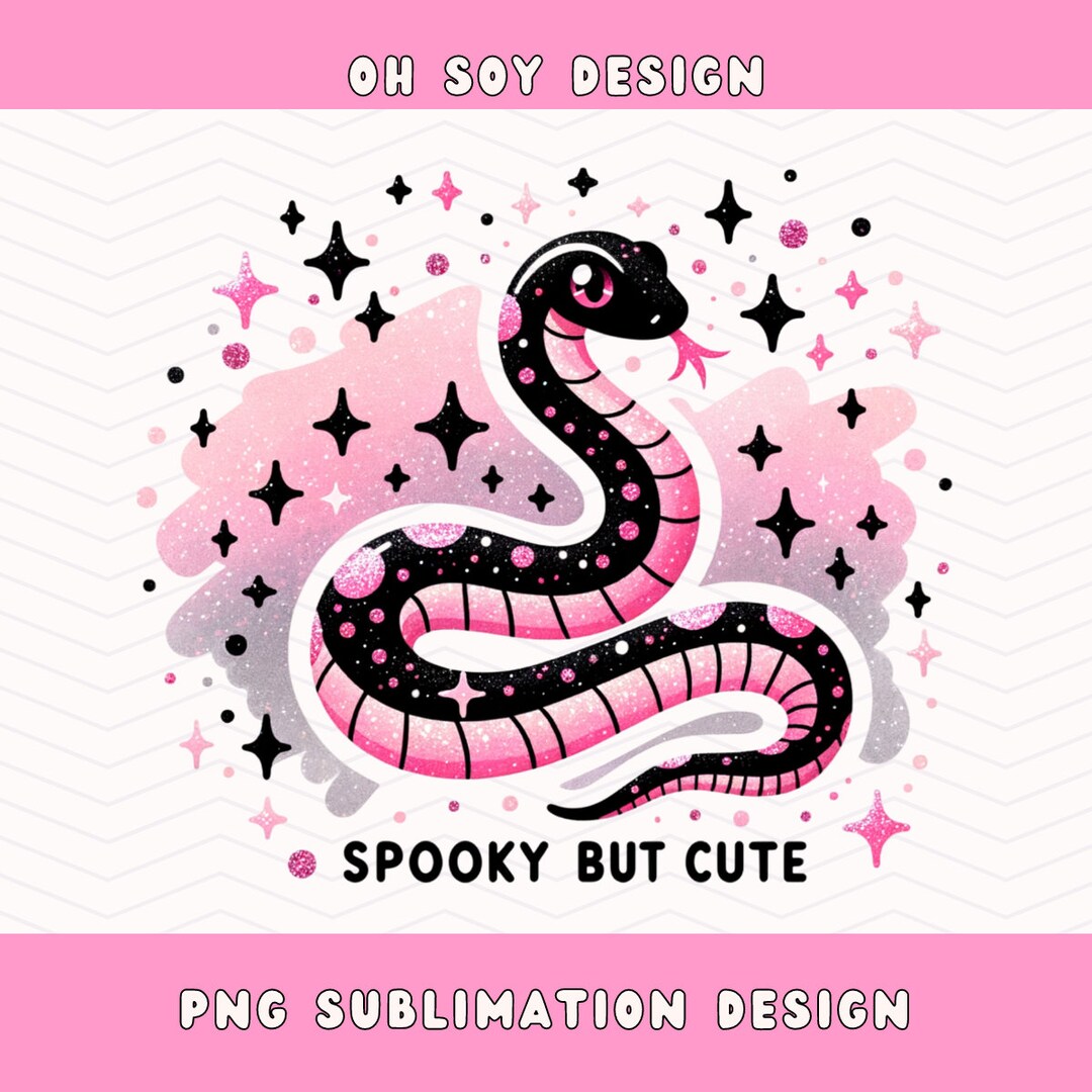 Spooky but Cute PNG, Cute Snake Trendy Png Halloween Design Png ...