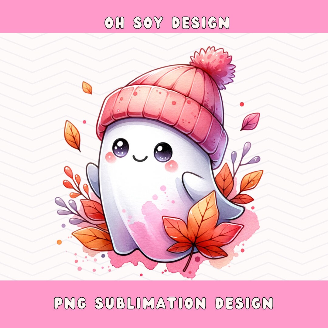 Cute Fall Ghosty PNG, Cute Halloween Design Png, Digital Design for T ...