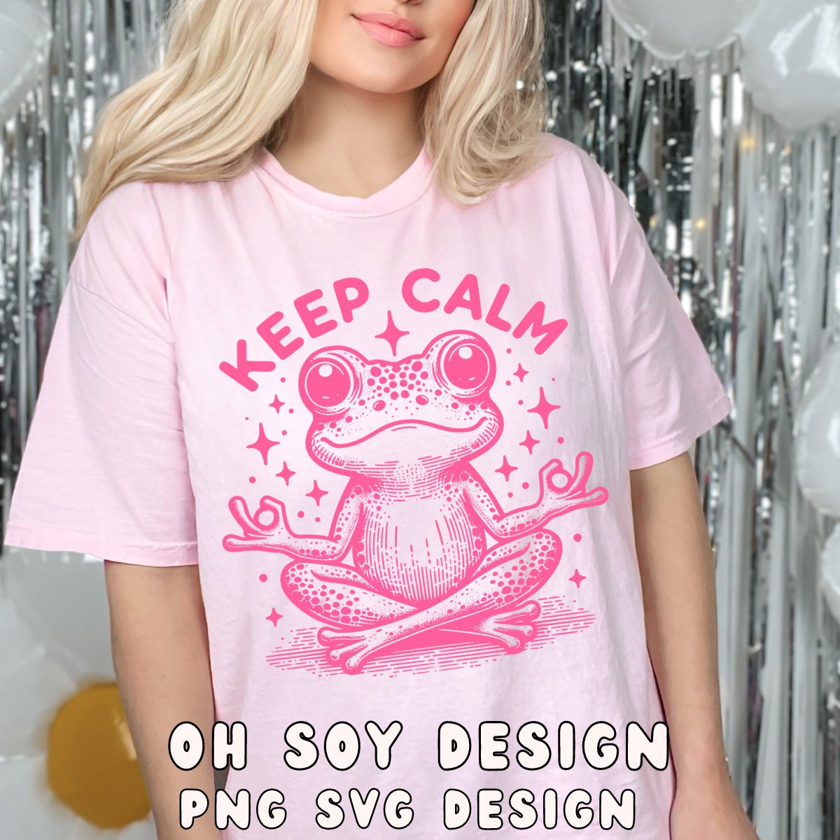 Keep Calm SVG PNG, Funny Frog Svg Png, Digital Design for T-shirts ...