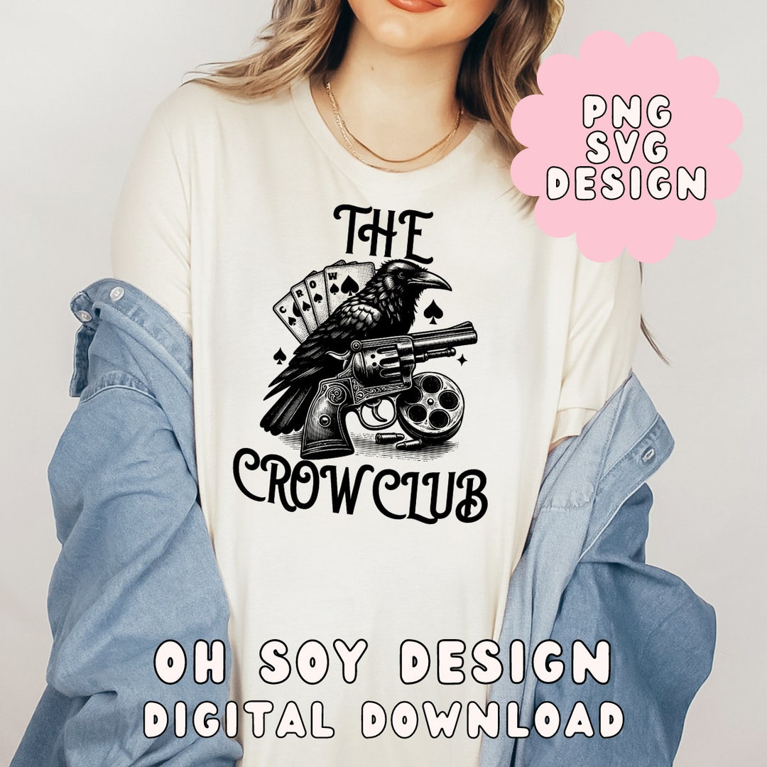 The Crow Club SVG PNG, Six of Crows Svg Png, Vintage Retro Bookish Png ...
