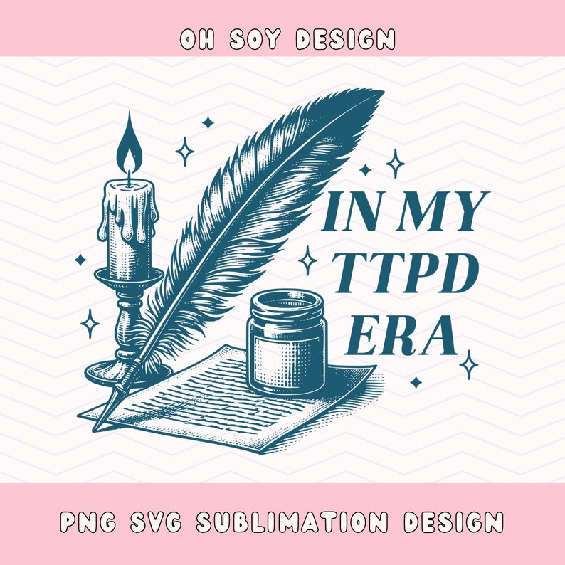 In My TTPD Era SVG PNG, Quill Vintage Poets Svg Png, Vector Art, Era ...
