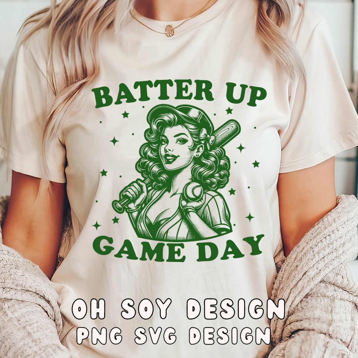 Batter up Game Day SVG PNG, Softball Baseball Png Svg, Pin up Png ...