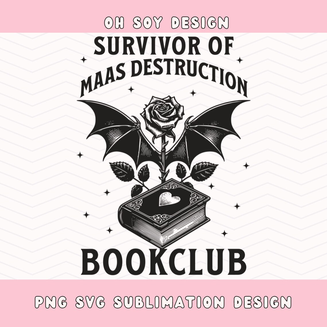 Maas Destruction SVG PNG, Acotar Svg Png, Vintage Retro Bookish Png ...
