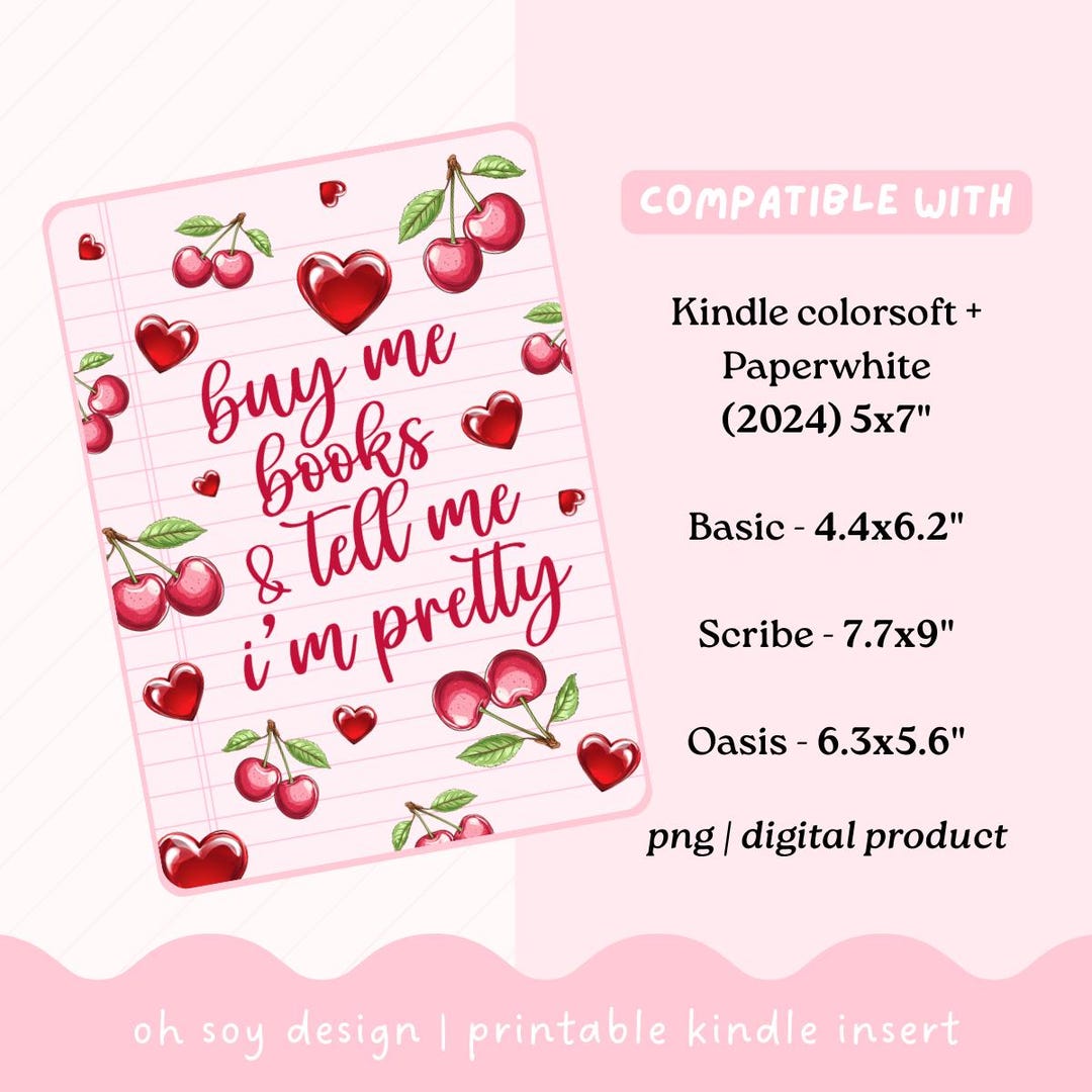 Cherry Kindle Insert, Buy Me Books, Tell Me I'm Pretty (digital ...