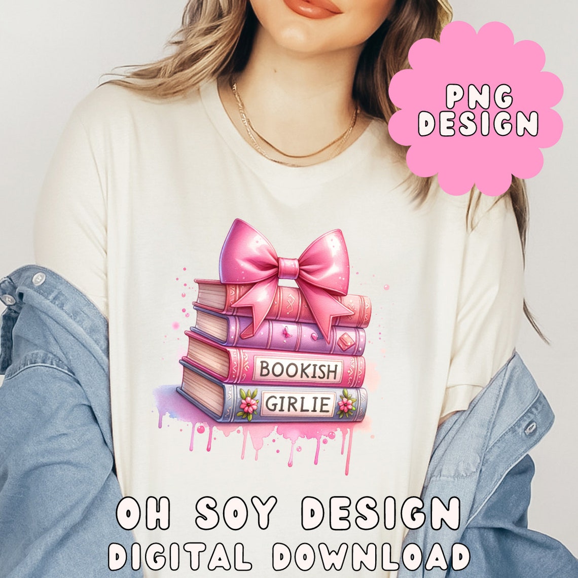 Bookish Girlie PNG, Trendy Bookish Design Png, Cute Bookish PNG Design ...