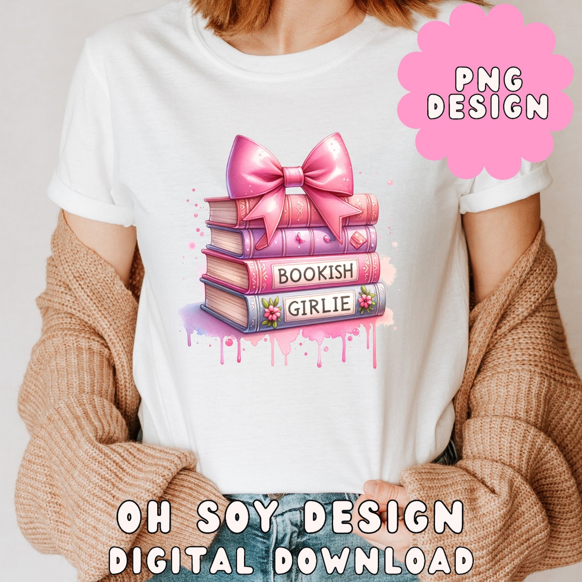 Bookish Girlie PNG, Trendy Bookish Design Png, Cute Bookish PNG Design ...