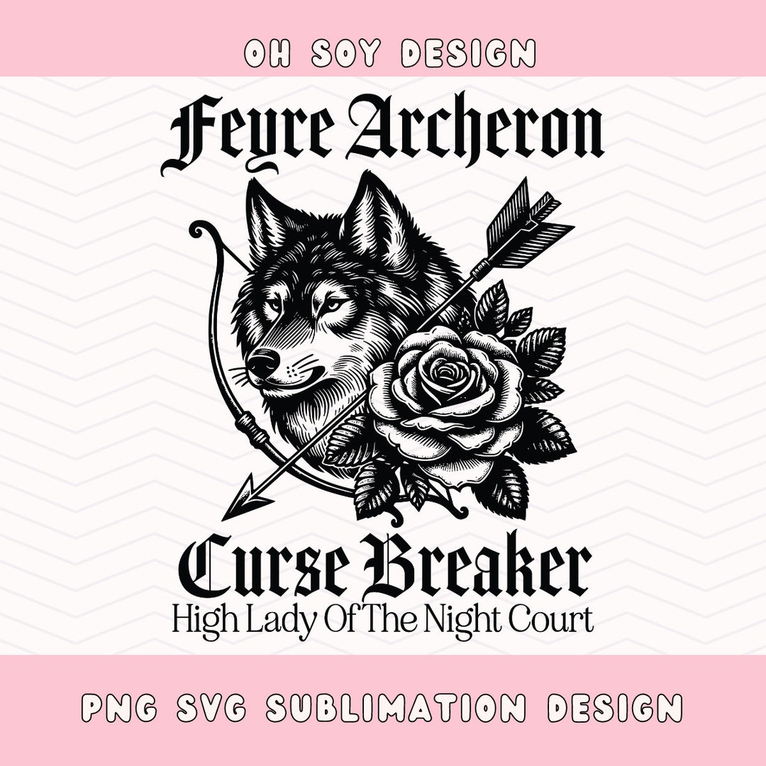 Curse Breaker SVG PNG, Acotar Svg Png, Vintage Retro Bookish Png, Book ...