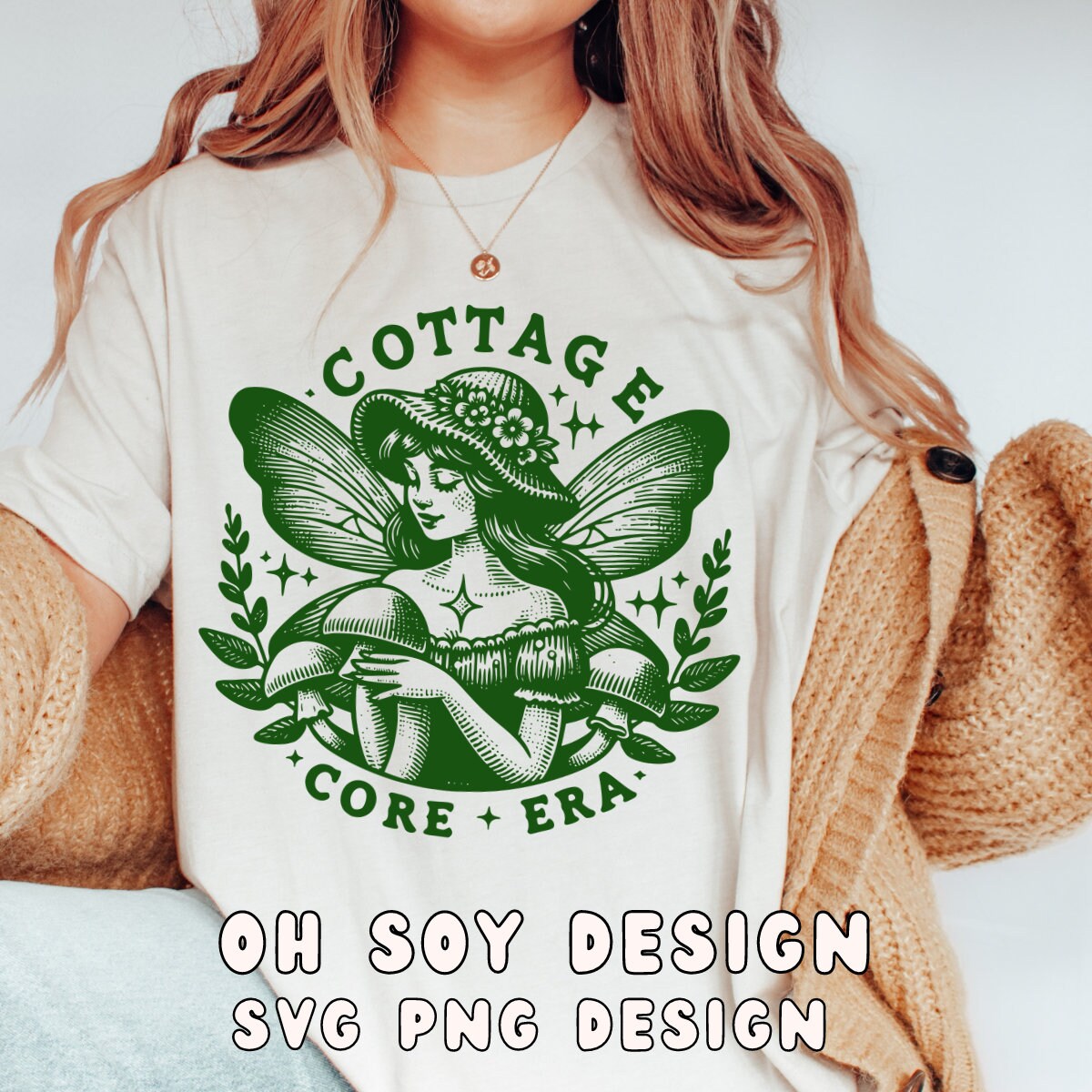 Cottage Core Era SVG PNG, Fairy Girl Svg Png, Cut File, Mushroom ...