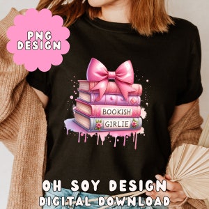 Bookish Girlie PNG, Trendy Bookish Design Png, Cute Bookish PNG Design ...