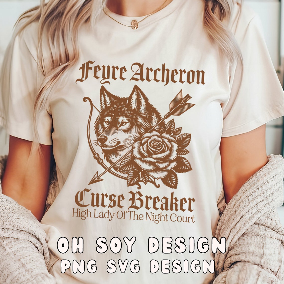 Curse Breaker SVG PNG, Acotar Svg Png, Vintage Retro Bookish Png, Book ...