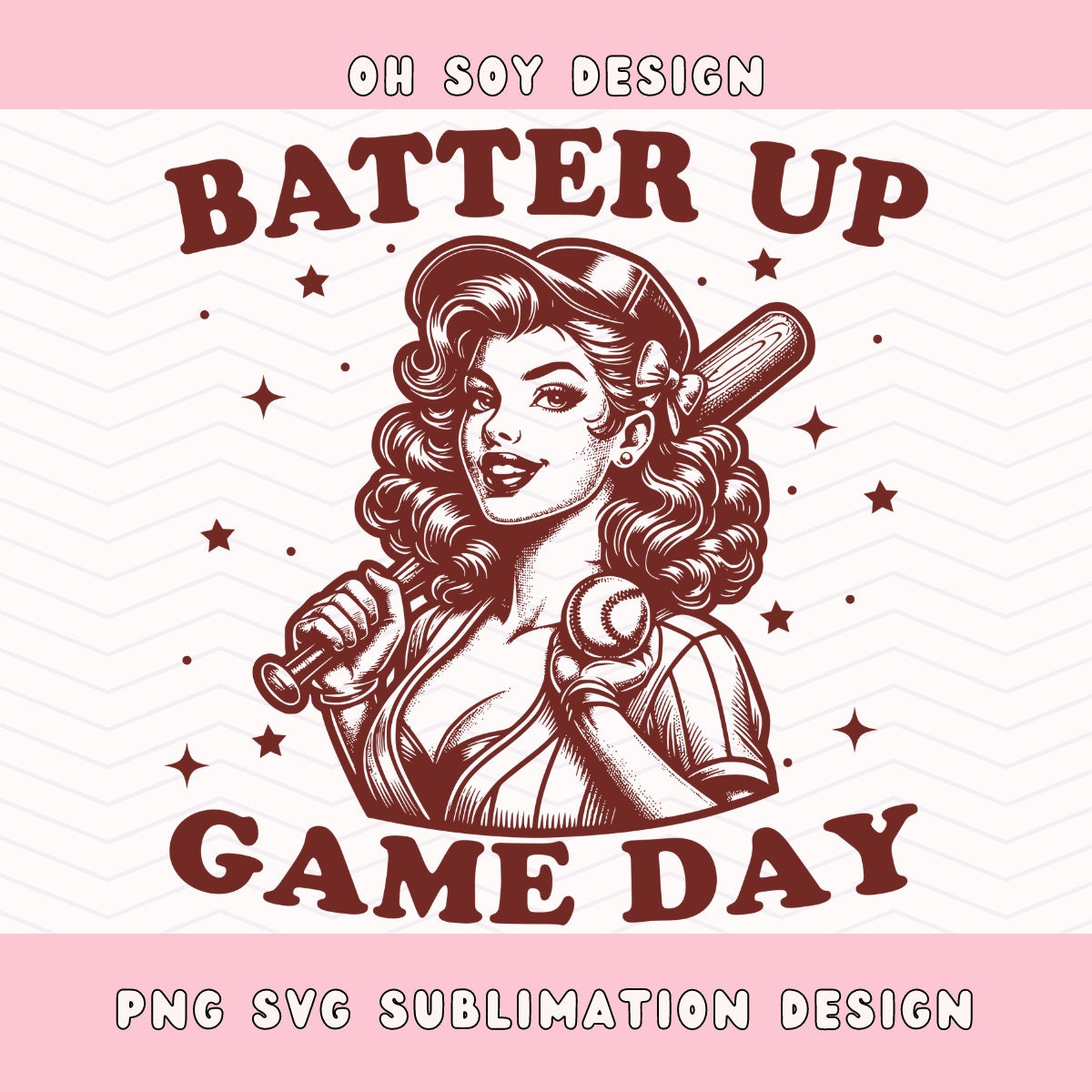 Batter up Game Day SVG PNG, Softball Baseball Png Svg, Pin up Png ...