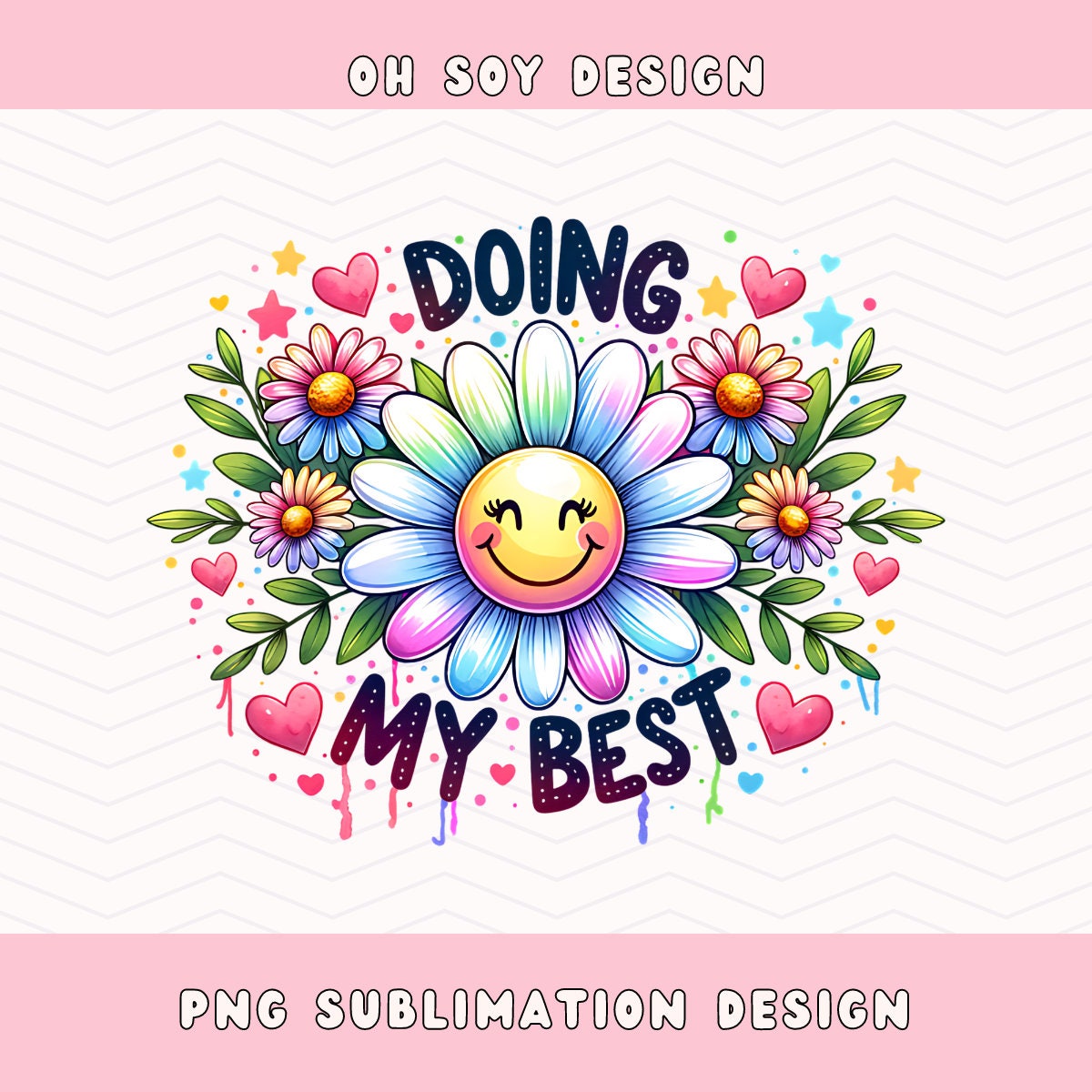 Doing My Best PNG, Motivational Trendy Png, Digital Design for T-shirts ...