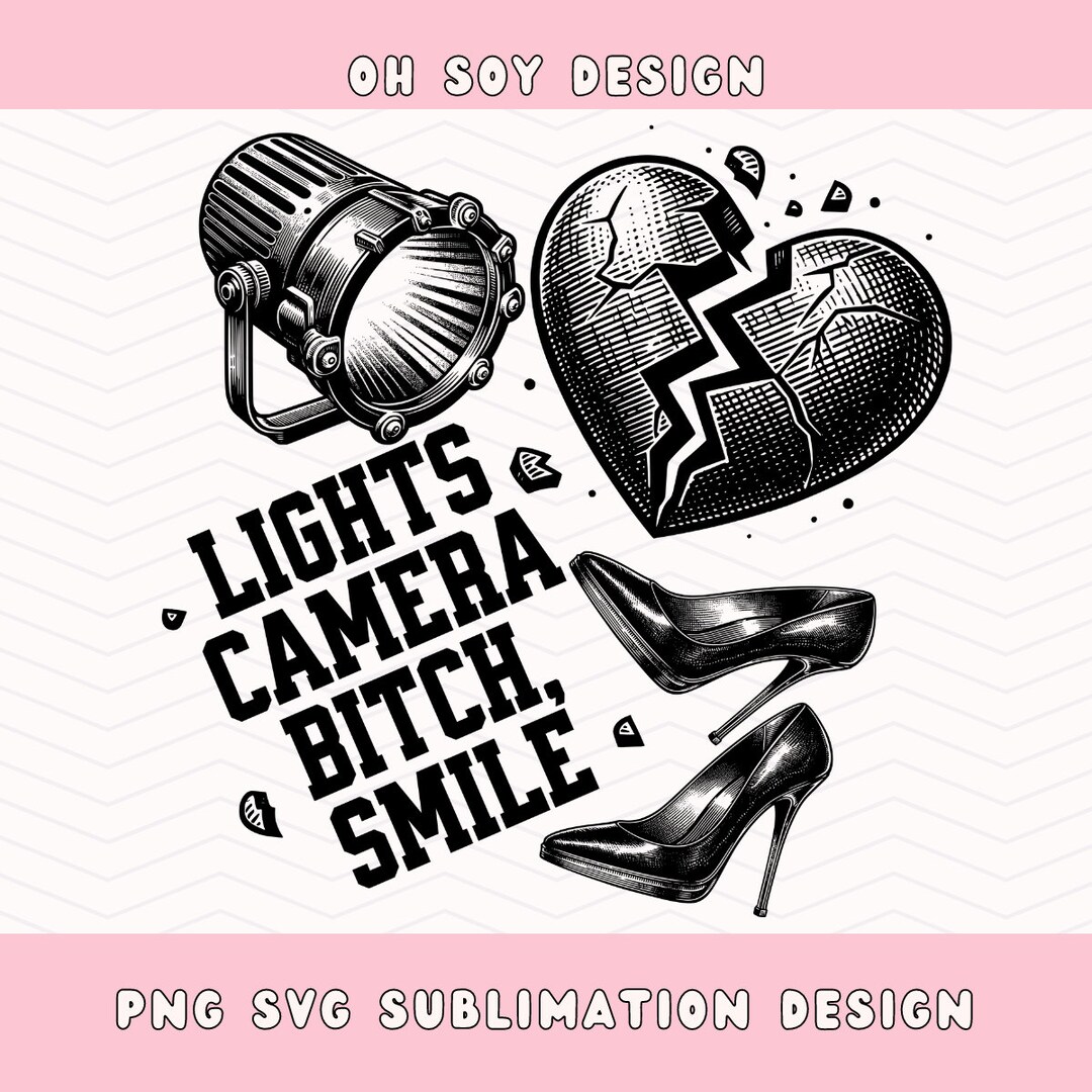 Lights Camera B Smile SVG PNG, TTPD Poets Svg Png, Vector Art, Era Svg ...