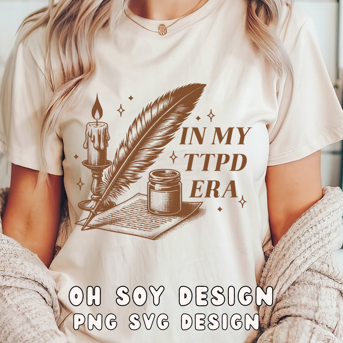 In My TTPD Era SVG PNG, Quill Vintage Poets Svg Png, Vector Art, Era ...